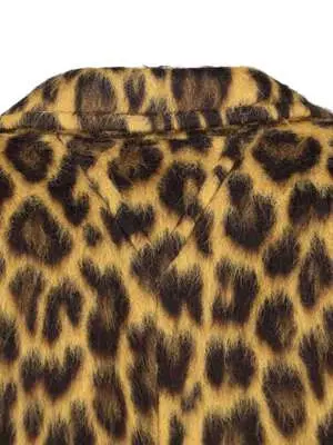 Bottega Veneta Brushed Leopard Print Coat
