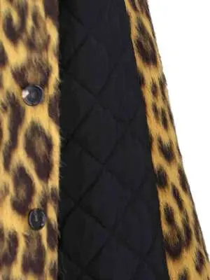Bottega Veneta Brushed Leopard Print Coat