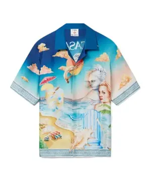 Casablanca Le Plongeon Satin Shirt - Multicolor