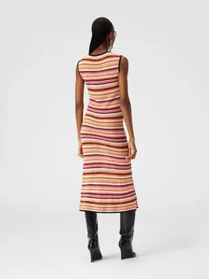 Missoni Striped Ribbed-knit Maxi Dress