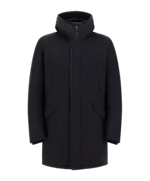 Herno Hooded Long Parka - Black
