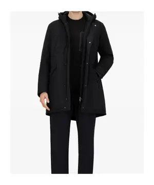 Herno Hooded Long Parka - Black