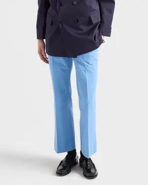 Prada Pleated Tailored Trousers - Celeste