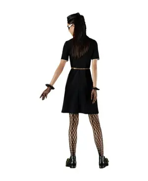 Gucci Buttoned Short-sleeve Midi Dress
