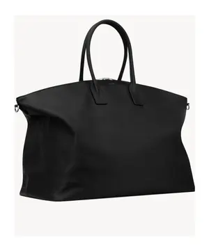 Saint Laurent Grained Leather Bowling Tote