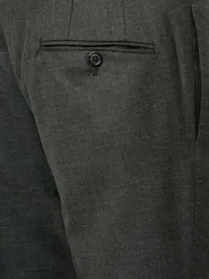 Thom Browne Low Rise Skinny Side Tab Trousers In Super 120s Twill