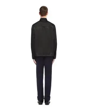 Prada Logo Plaque Chest Pocket Shirt