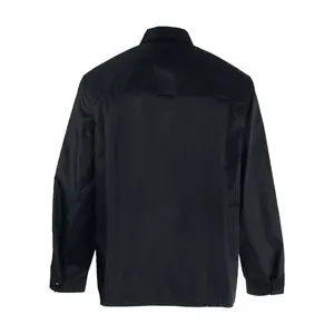 Prada Logo Plaque Chest Pocket Shirt