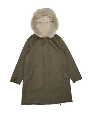 Max Mara Hooded Overcoat With Fur Trim - Brown