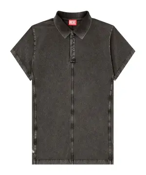 DIESEL® Short-sleeved Denim Polo Shirt