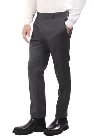 Hugo Boss Tailored Trousers With Belt Loops