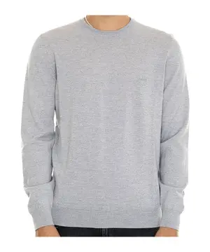 Hugo Boss Crew Neck Long-sleeved Sweatshirt - Gray