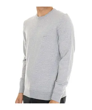 Hugo Boss Crew Neck Long-sleeved Sweatshirt - Gray