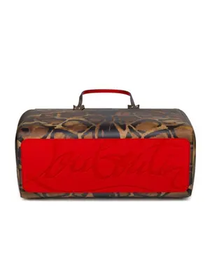 CHRISTIAN LOUBOUTIN Leopard Print Tote Bag With Studded Detail