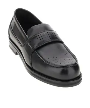 1989 STUDIO Perforated Leather Loafers
