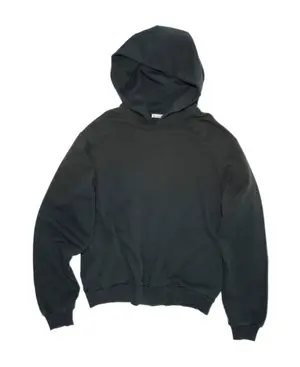 Acne Studios Garment Dyed Logo Hoodie - Black