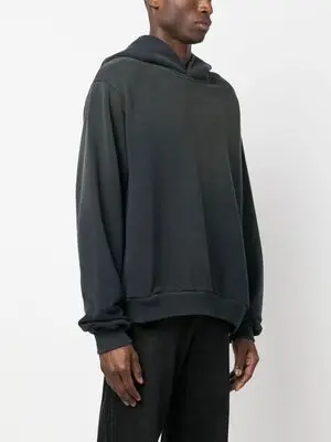 Acne Studios Garment Dyed Logo Hoodie - Black