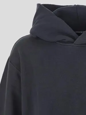 Acne Studios Garment Dyed Logo Hoodie - Black