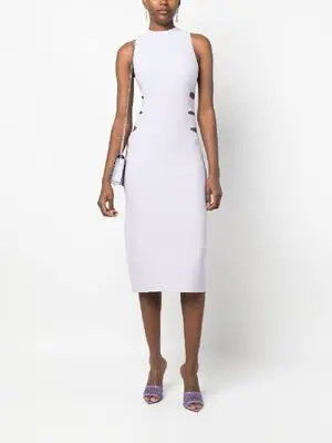 Alaïa Logo Sleeveless Cut-out Dress