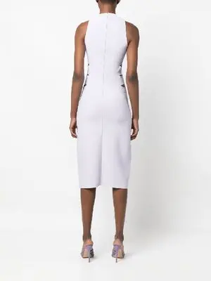 Alaïa Logo Sleeveless Cut-out Dress