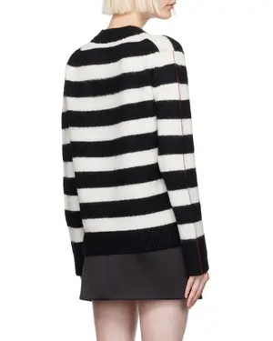 Marc Jacobs Striped Embroidered Jumper