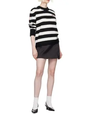 Marc Jacobs Striped Embroidered Jumper
