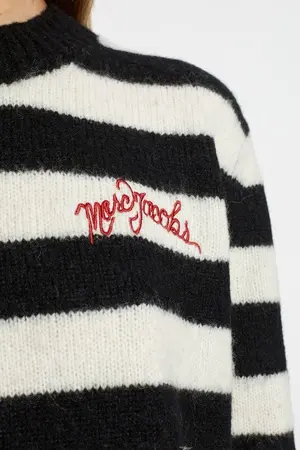 Marc Jacobs Striped Embroidered Jumper