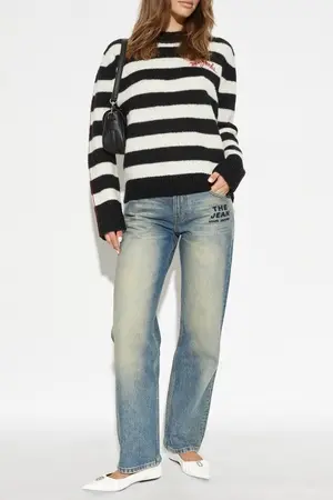 Marc Jacobs Striped Embroidered Jumper