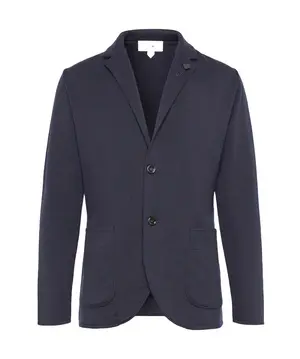 LARDINI Long-sleeved Collared Suit Jacket - Black