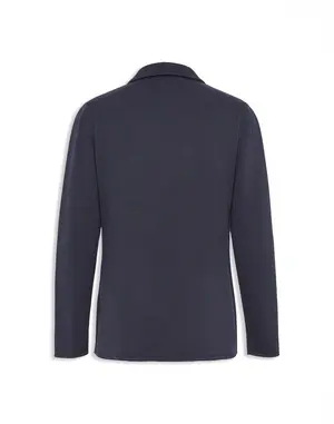 LARDINI Long-sleeved Collared Suit Jacket - Black