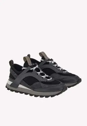 FERRAGAMO Round-toe Lace-up Sneakers