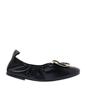 Tory Burch Woven Double T 10mm Ballerina Flats