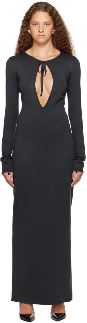 Magda Butrym Cut-out Long-sleeved Maxi Dress