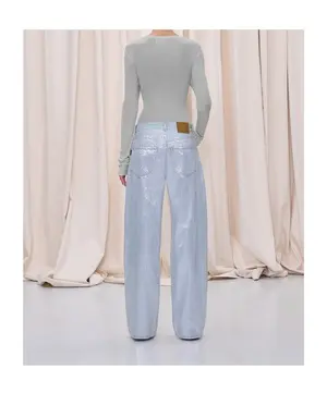 HAIKURE Bonnie Embellished Straight-leg Jeans - Gray