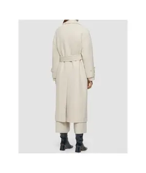 JOSEPH Navarre Double Face Wool Coat - Ivory