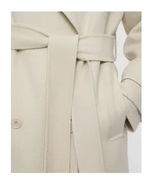 JOSEPH Navarre Double Face Wool Coat - Ivory