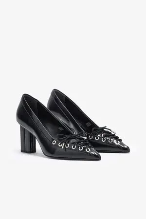 GANNI Lace Up Butterfly High Pump
