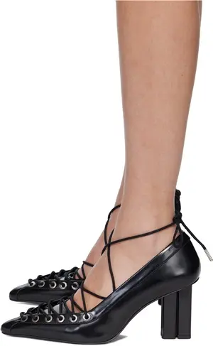 GANNI Lace Up Butterfly High Pump