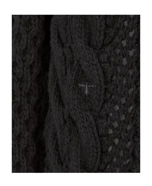 Dior Stand Collar Sweater With Bee Embroidery