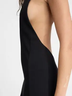 Jacquemus La Robe Favola Flared Halter Dress - Black