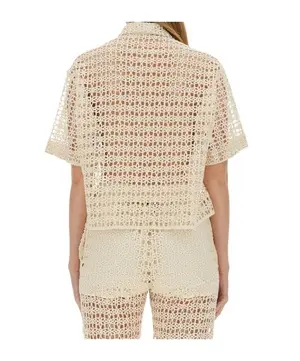 ALYSI Macrame Short Sleeve Shirt