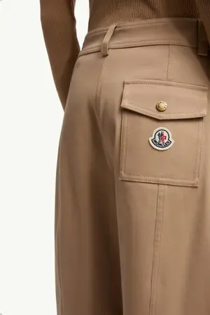 Moncler Straight Leg Gabardine Trousers
