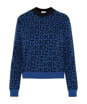 Kenzo Logo-knit Crewneck Jumper