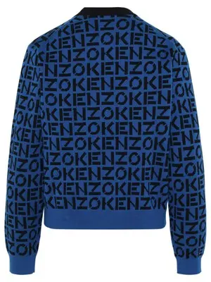 Kenzo Logo-knit Crewneck Jumper