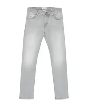 Jacob Cohen Nick Button Denim Jeans - Light Grey