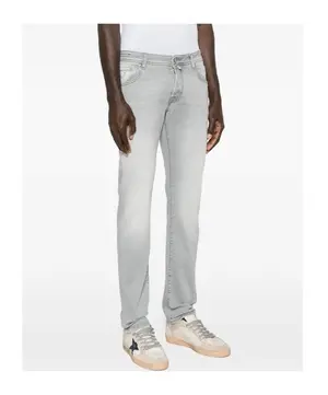 Jacob Cohen Nick Button Denim Jeans - Light Grey