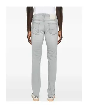 Jacob Cohen Nick Button Denim Jeans - Light Grey