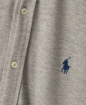 Polo Ralph Lauren Logo Embroidered Shirt - Gray