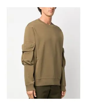Dries Van Noten Round Neck Long Sleeve Sweater With Pocket Detail