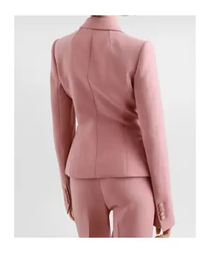 Dolce & Gabbana Single-breasted Crepe Jacket With Embossed Buttons - Pink